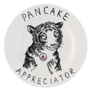 JIMBOBART Pancake Appreciator Side Plate - White