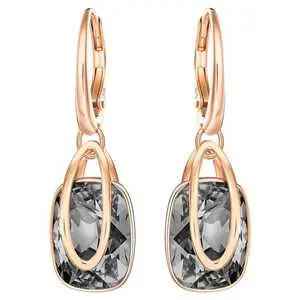 SWAROVSKI Holding Drop Earrings Grey