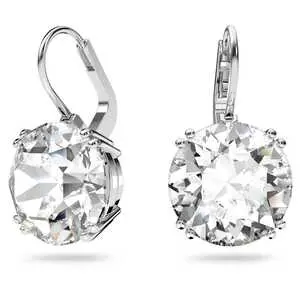 SWAROVSKI Millenia Drop Earrings With Emerald Cut Crystals - White