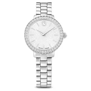 SWAROVSKI Matrix 3-link Watch With Crystal Bezel - Silver Tone