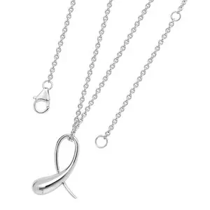 LUCY QUARTERMAINE Sterling Drop Cross Pendant - Silver