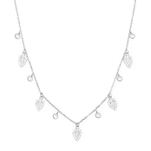 KAMARIA Queen Choker Necklace With Crystals - Silver