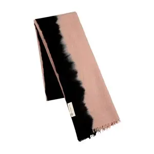 HERITAGEMODA Neutrals / Handwoven Wool-silk Scarf – Sand & Ombré Wrap For All Seasons - Black