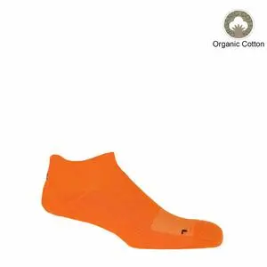 PEPER HAROW - MADE IN ENGLAND Organic Trainer Sport Socks - Orange