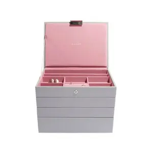STACKERS Dove Rose Classic Jewelry Box Set Of Four - Grey