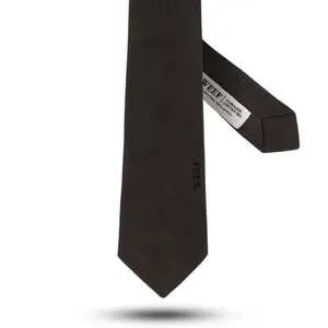 WARE COLLECTIVE Weef Leather Tie - Black