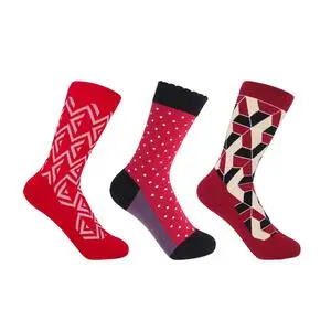 PEPER HAROW - MADE IN ENGLAND S Organic Socks Bundle – Burgundy - Red