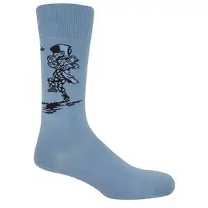 PEPER HAROW - MADE IN ENGLAND Peper Harow Alice's Adventures In Wonderland Mad Hatter Crew Socks - Blue