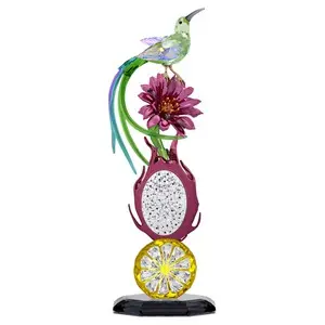 SWAROVSKI Idyllia Sugarbird And Dragon Fruit Totem - Multicoloured