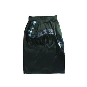 TRAMP IN DISGUISE Fringed Merak Skirt - Black