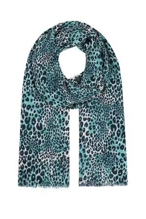 MERCY DELTA Cashmere Signature Scarf Ravello Azure - Blue