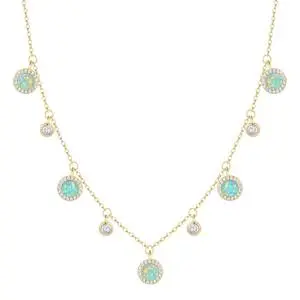 KAMARIA Drops Of Jupiter Opal Necklace - Gold