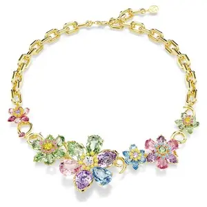 SWAROVSKI Idyllia Necklace With Crystal Flower Pendant - Multicoloured