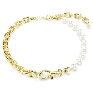 SWAROVSKI Idyllia Flower Necklace With Crystal Accents - White