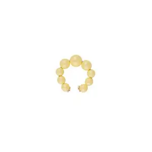 Oana Savu Sterling Silver & Pastel Pearls Ear Cuff - Yellow