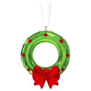 SWAROVSKI Joyful Wreath Ornament - Green