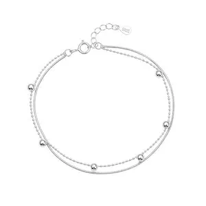 UCHI & SOTO Enso 925 Layered Chain Bracelet - Silver