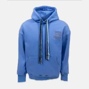 WHILE WE'RE AWAKE Multi String Light Hoodie - Blue