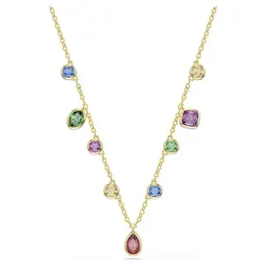 SWAROVSKI Imber Necklace With Gold Finish And Zirconia - Multicoloured