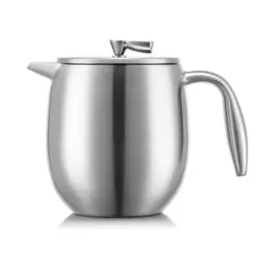 BODUM Columbia French Press Coffee Maker Double Wall Matt - Silver
