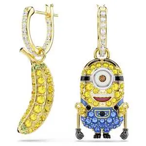 SWAROVSKI Minions Stuart And Banana Drop Earrings - Multicoloured