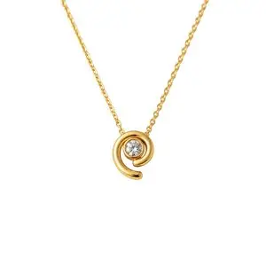 LILY FLO JEWELLERY Solid Diamond Necklace - Gold