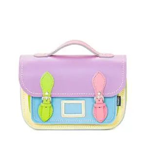 ZATCHELS Leather Midi Satchel - Black