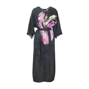 ARTISTA Ruben Pleated Maxi Dress - Grey