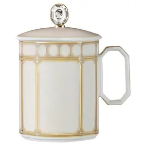 SWAROVSKI Signum Mug With Lid - White