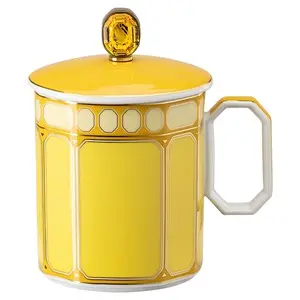 SWAROVSKI Signum Mug With Lid Yellow