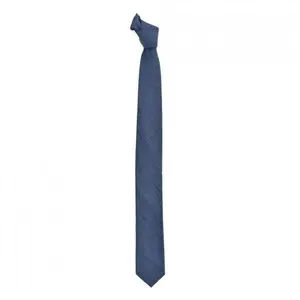 DAVID WEJ Plain Cotton Tie – Chambray - Blue
