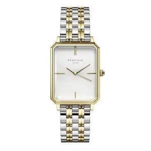 ROSEFIELD Octagon Ladies Dial Two-tone Bracelet Watch - Silver