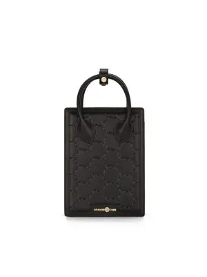 ORANGE CUBE Quilted Impressions Mini Tote Bag - Black