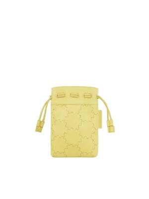 ORANGE CUBE Drawstring Pouch Pastel - Yellow
