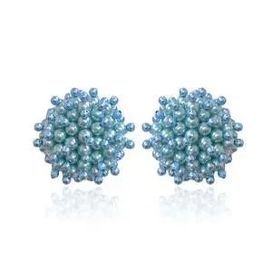 PINAR OZEVLAT Blue / White Dandelions Sky - Blue/white
