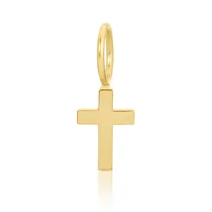 Maya Brenner Designs Charm Pendant Cross Yellow - Gold