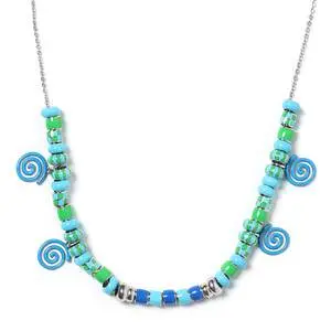 PINNOLE Blue / Green Panta Reai Necklace - Blue/green