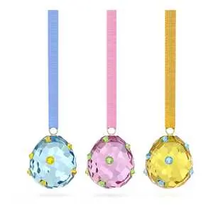 SWAROVSKI Idyllia Eggs Ornament Set - Multicoloured