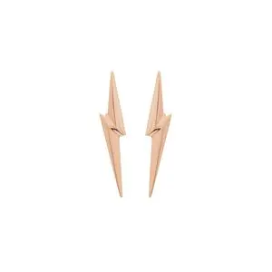 EDGE ONLY 3d Pointed Lightning Bolt Earrings 18ct Vermeil - Gold