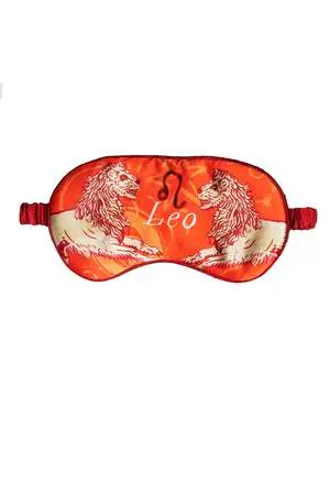 JESSICA RUSSELL FLINT Silk Eye Mask Leo - Red