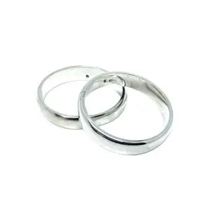 TG-JEWELLERY BY TAMARA GERVASIO Sterling Half Dome Wedding Band Recycle - Silver