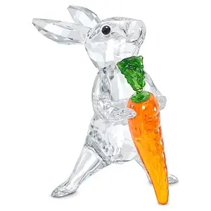 SWAROVSKI Peaceful Countryside Rabbit With Carrot - Orange