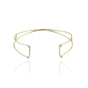 LINYA JEWELLERY Pearl Choker - Gold