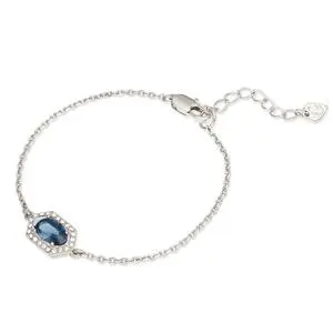 Grossé Silver / Blue Platinum & Blue Crystal Bracelet, Series Jelly Beans - Silver/blue