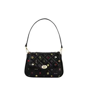 FABLE ENGLAND Mary Motif Quilted Crossbody Clutch