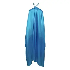 SASHA LA MER Alexandra Silk Dress, Color Sea - Blue