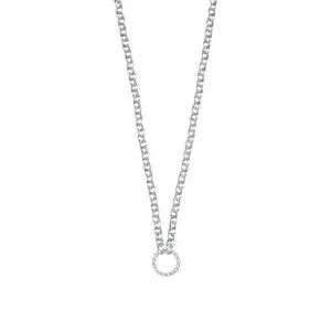 LILY CHARMED Sterling Eternity Twist Charm Collector Necklace - Silver