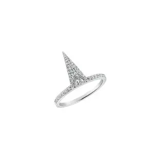 SALLY SKOUFIS Urge Ring With Made Cz Diamond Stimulant In Sterling - Silver