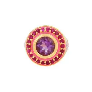 APRÈS YOUTH Firework Statet Ring Ruby - Pink