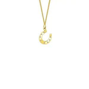 TRUE ROCKS Mini Horse Shoe Pendant 18kt Plate - Gold
